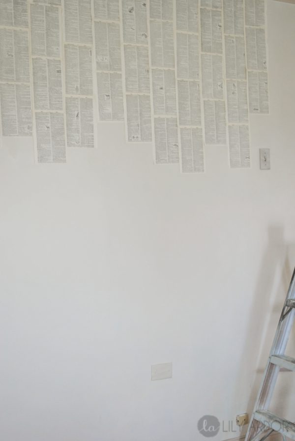 DIY bookpage WALLPAPER for $6.. Modern and Trendy