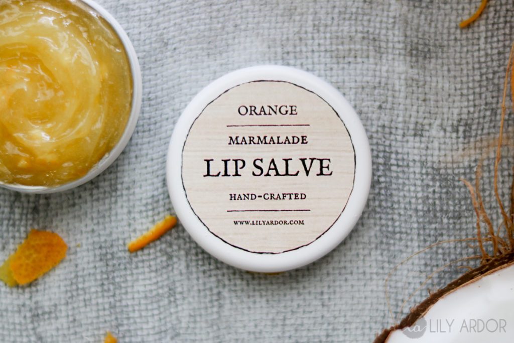 DIY Lip Balm- Orange Marmalade Lip Salve - Lily Ardor