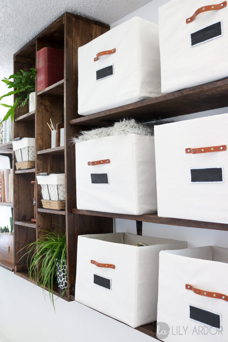 Diy built in shelf - Storage- ONLY COST $40 - LilyArdor