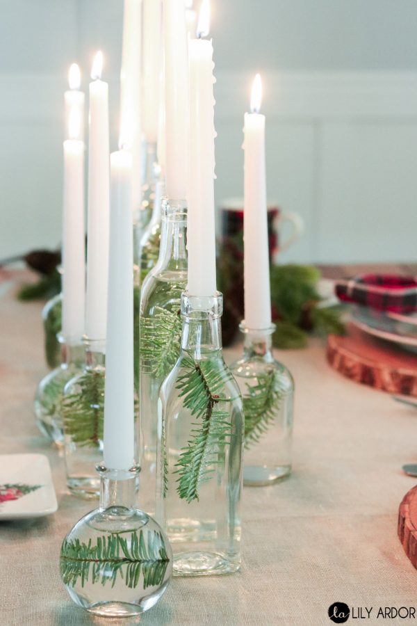 Easy Wine Bottles Centerpiece- DIY Centerpiece idea