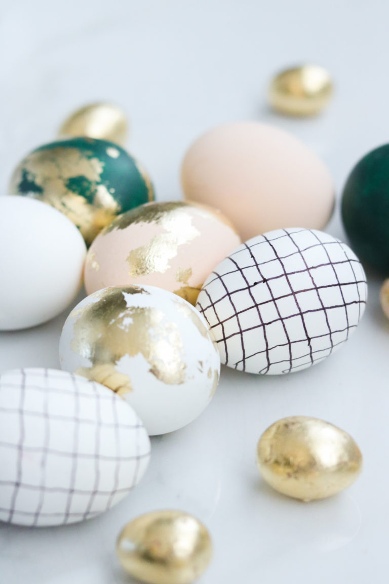 Mini Easter Egg IDEAS + Gold Leaf Effect - EASTER DECORATING