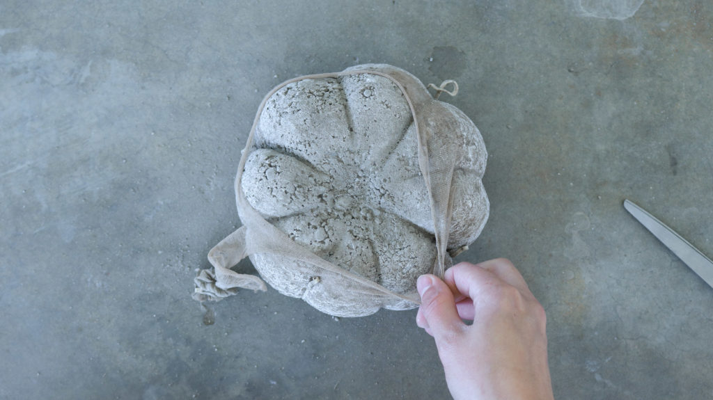 DIY Concrete Pumpkin Idea for fall - Lily Ardor