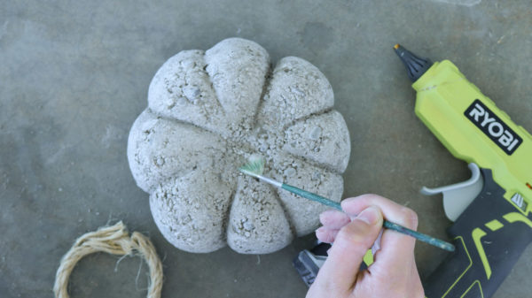 DIY Concrete Pumpkin Idea for fall - Lily Ardor