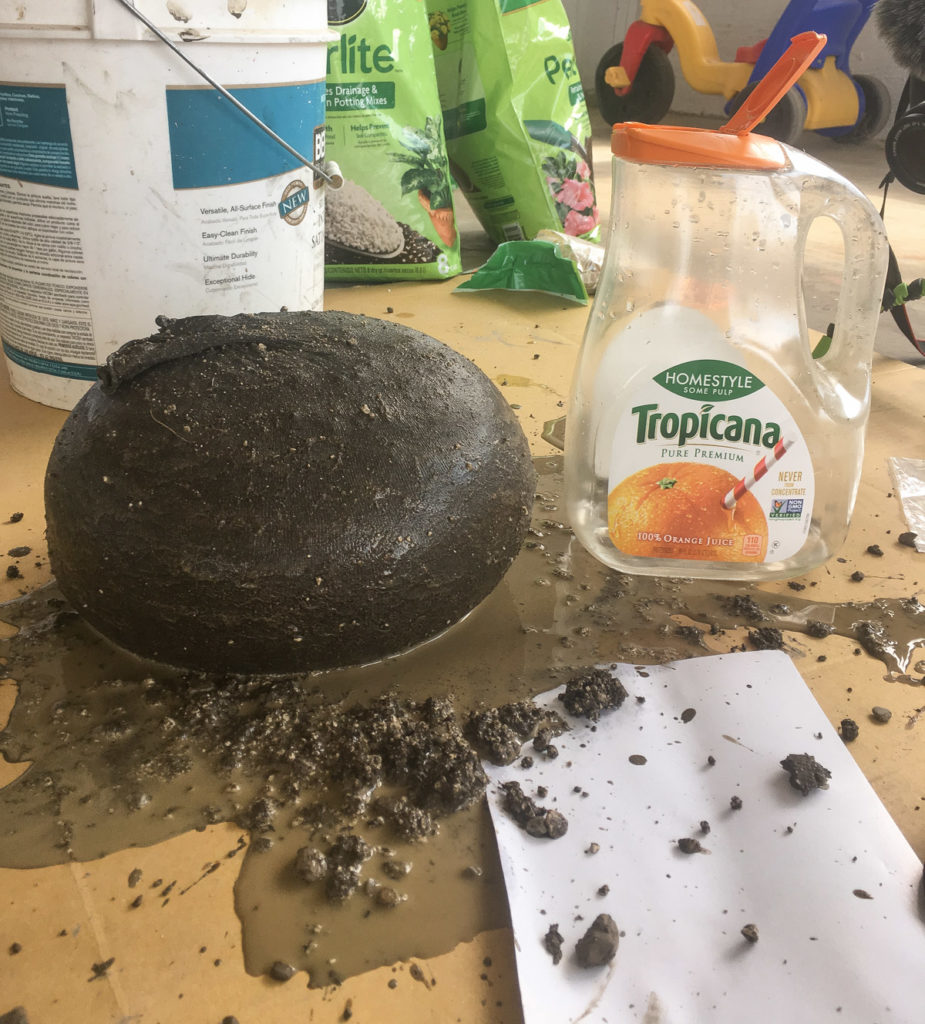 DIY Concrete Pumpkin Idea for fall - Lily Ardor