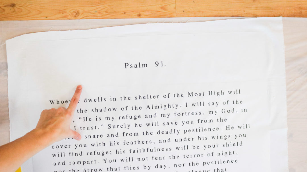 EASY DIY Bible Verse Gift Idea - Turn an Inkjet Print into Fabric ...