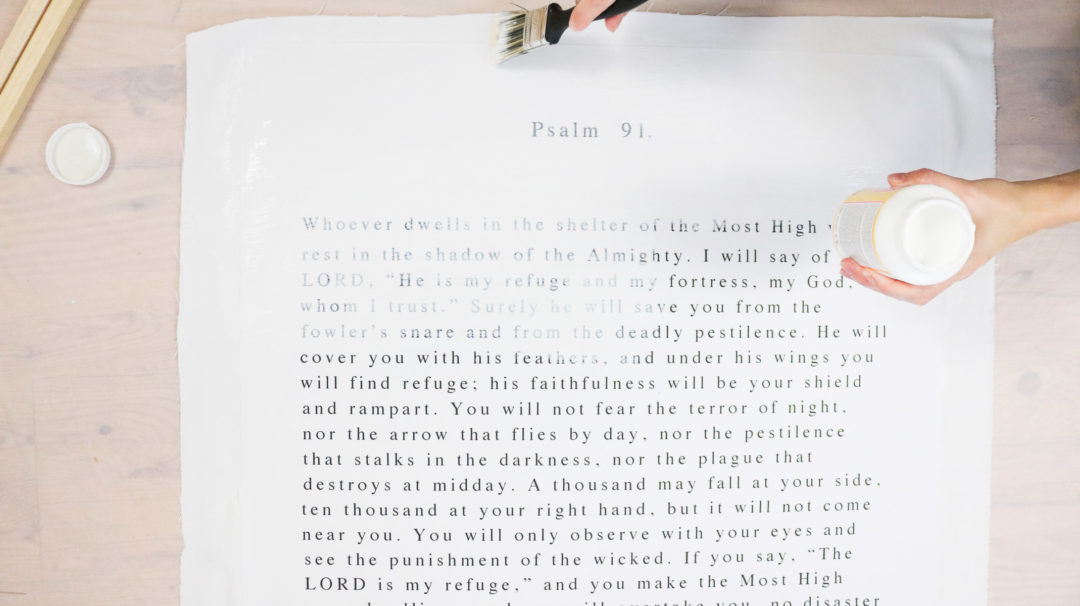 EASY DIY Bible Verse Gift Idea - Turn an Inkjet Print into Fabric ...