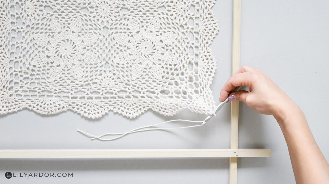 Wall Hanging | HUGE Macrame Inspired | Doily HACK!