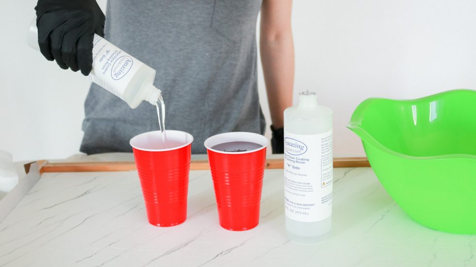 DIY Marble Resin Countertop + HOW TO GET THE PERFECT VIENING!