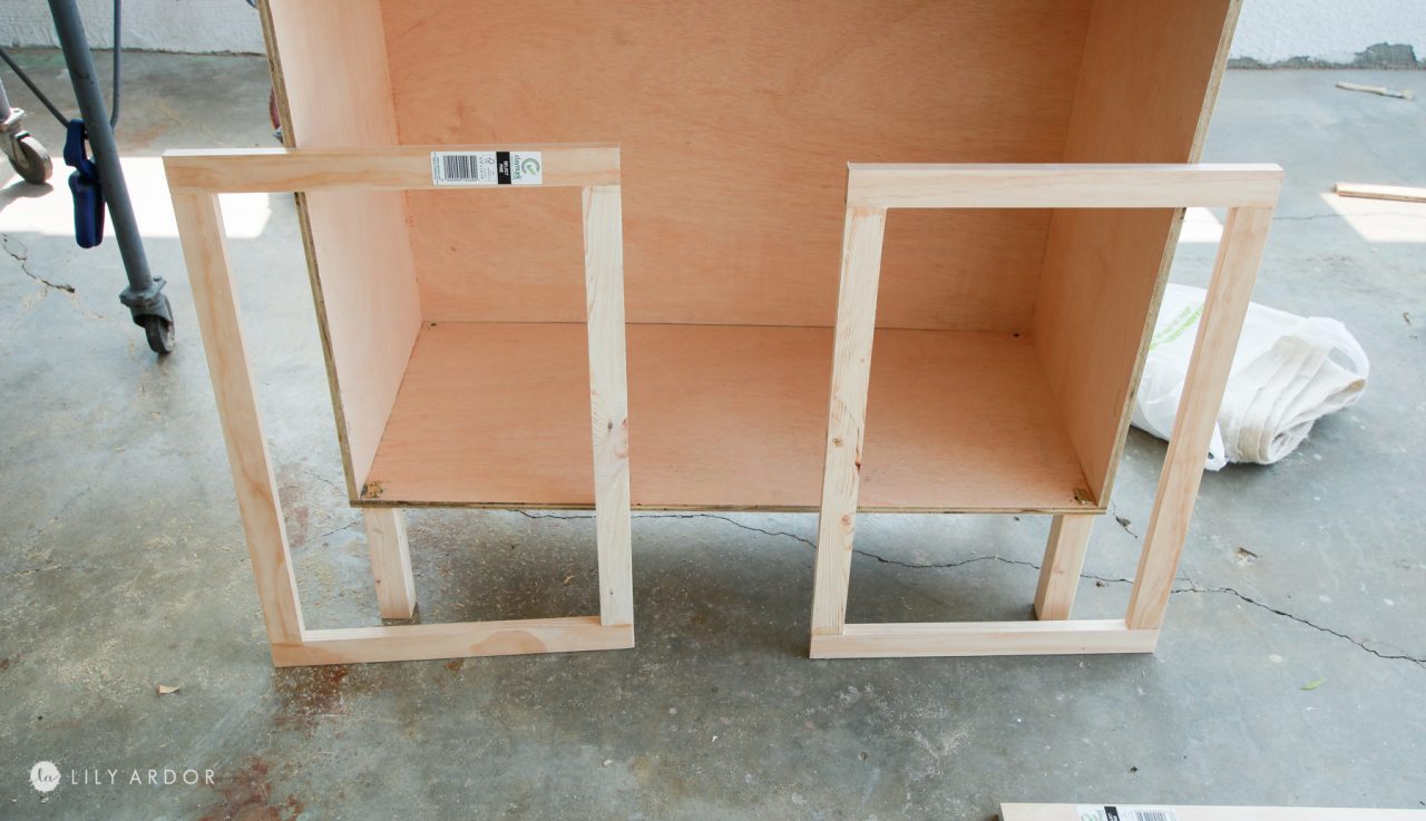 DIY Rattan Cabinet Hack With Burlap - Lily Ardor