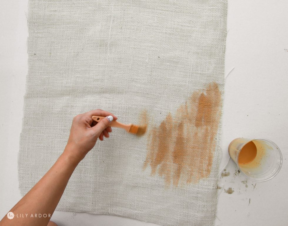 DIY Rattan Cabinet Hack With Burlap - Lily Ardor