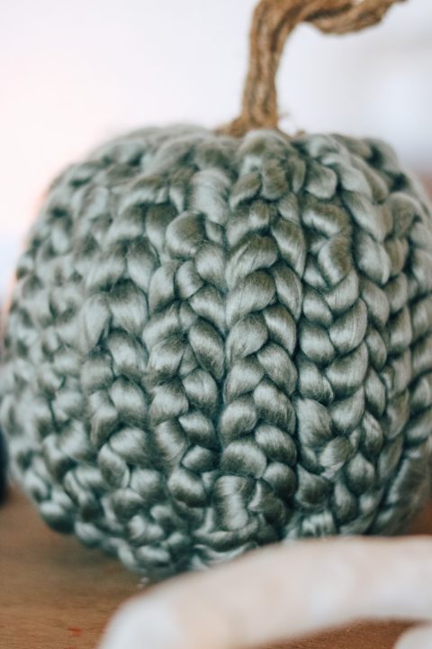 DIY Chunky Knit Pumpkin - Lily Ardor