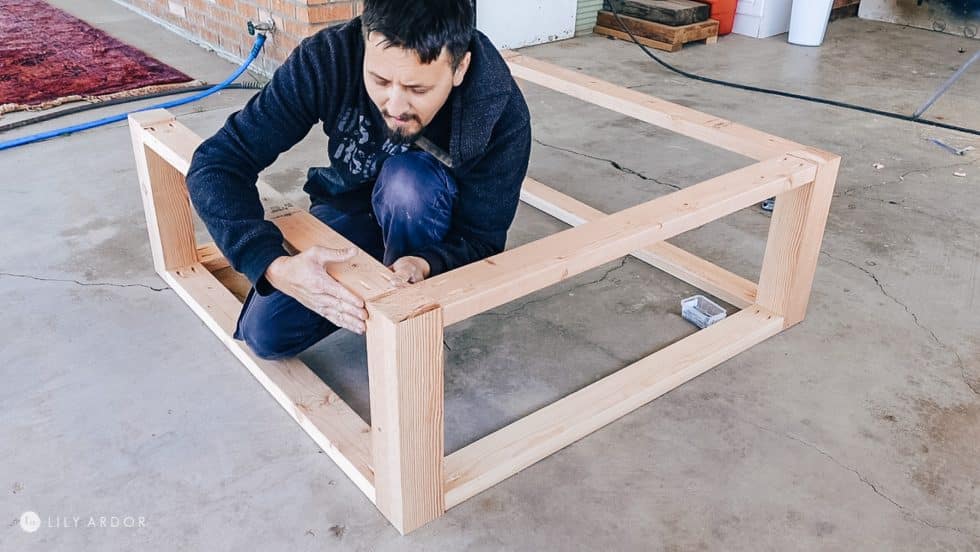 DIY Coffee Table WITH 2x4's IN 3 HOURS! UNDER $100