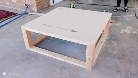 DIY Coffee Table WITH 2x4's IN 3 HOURS! UNDER $100