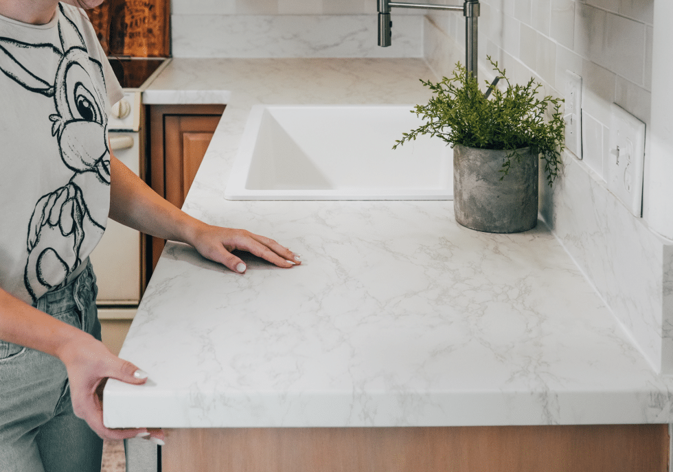 DIY $100 | CONTACT PAPER COUNTERTOPS!
