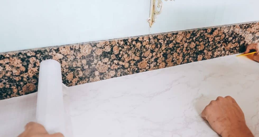 DIY $100 | CONTACT PAPER COUNTERTOPS!